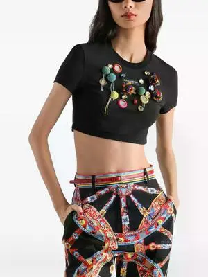 Dolce & Gabbana Jersey T-shirt With Appliqu