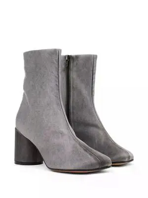 MAISON MARGIELA Anatomic Satin Ankle Boots - Grey