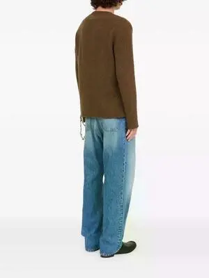 MAISON MARGIELA Speckled Wool Blend Crew Neck Jumper