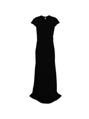 JIL SANDER Crew Neck Short Sleeve Maxi Dress