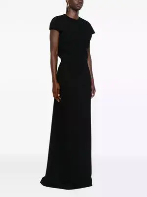 JIL SANDER Crew Neck Short Sleeve Maxi Dress