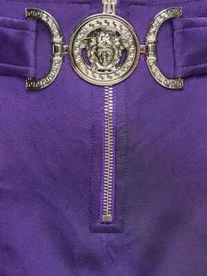 Versace Medusa Head Belted Mini Skirt