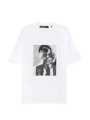 Karl Lagerfeld Portrait-print T-shirt