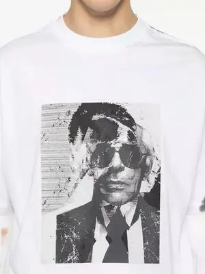 Karl Lagerfeld Portrait-print T-shirt