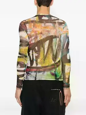 CHARLES JEFFREY Graphic Print Long Sleeve T-shirt