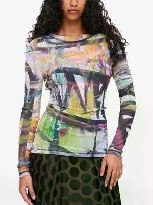 CHARLES JEFFREY Graphic Print Long Sleeve T-shirt