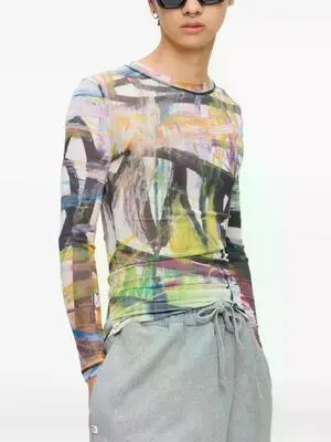 CHARLES JEFFREY Graphic Print Long Sleeve T-shirt