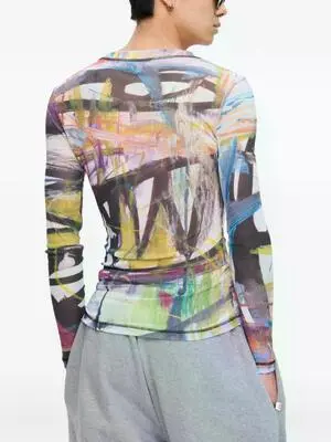 CHARLES JEFFREY Graphic Print Long Sleeve T-shirt