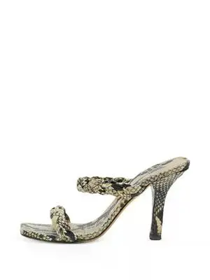 Paris Texas Braided Python-embossed Sandals