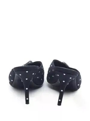 Balenciaga Crystal-embellished Heeled Mules