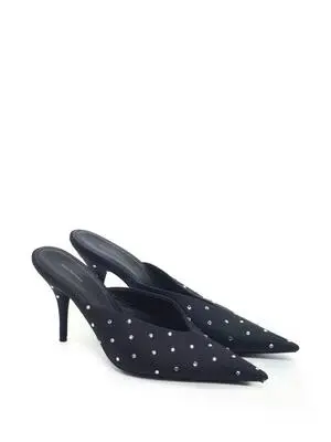 Balenciaga Crystal-embellished Heeled Mules