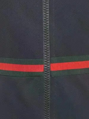 Gucci Web Stripe Frill Midi Dress