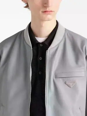 Prada Nappa Leather Bomber Jacket