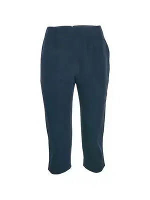 Alexander McQueen Navy Zip Detail Cropped Culottes