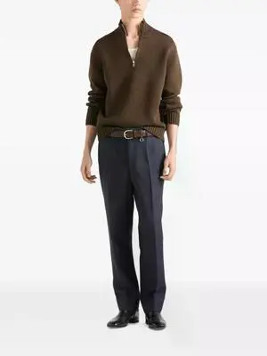 Prada Wool Half-zip Turtleneck