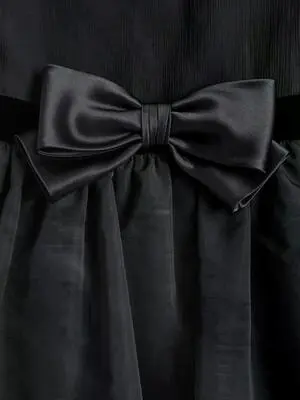 Valentino Garavani Sablé Velvet Long Dress With Duchesse Bow Detail