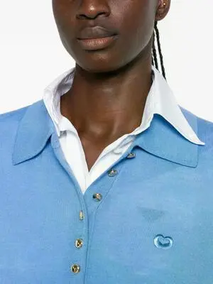 Maje Short-sleeve Knitted Polo Top