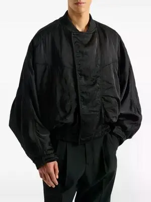 Balmain Textured Nylon Bomber Jacket
