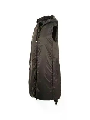 Max Mara The Cube Hooded Sleeveless Coat