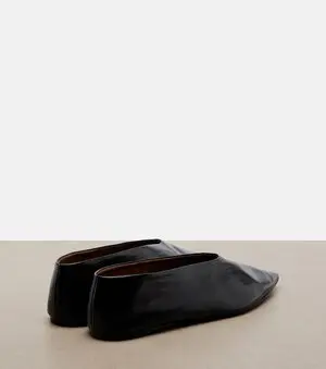 Khaite Miriam Leather Ballet Flats