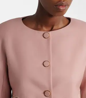 Chloé Cropped Virgin Wool Gabardine Jacket