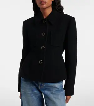 Chloé Wool-blend Tailored Jacket - Black