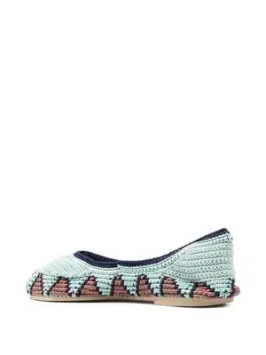 SLO_HAND_MADE Handmade Crochet Ballet Flats