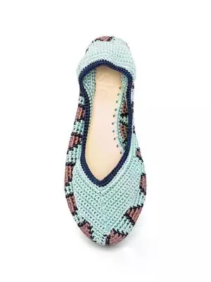 SLO_HAND_MADE Handmade Crochet Ballet Flats