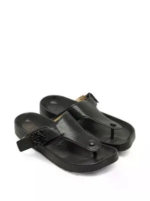 Loewe Anagram Thong Sandals - Black
