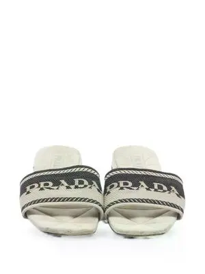 Prada Logo-strap Slides