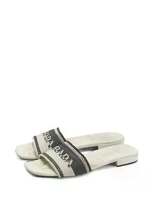 Prada Logo-strap Slides