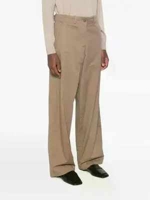 THE ROW Fadry Wide-leg Buckle-detail Trousers - Neutrals
