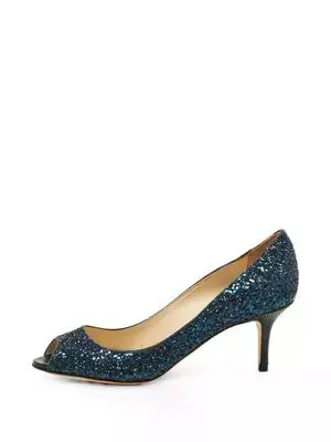 JIMMY CHOO Romy Peep-toe Pumps - Blue