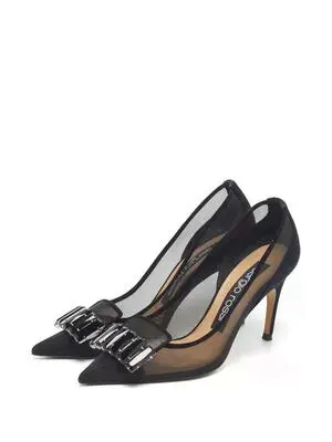 SERGIO ROSSI Embellished Stiletto Pumps - Black
