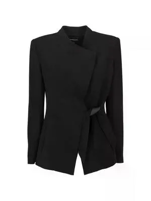 Emporio Armani Asymmetrical Jacket - Black