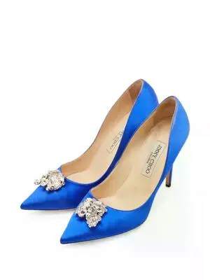 JIMMY CHOO Manda Crystal Embellished Pumps
