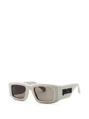 Philipp Plein Rectangle Frame Sunglasses - Grey