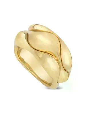 Vram 18k Yellow Wave Ring