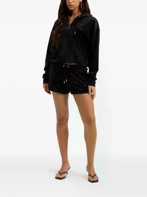 Juicy Couture Diamanté-embellished Cropped Hoodie