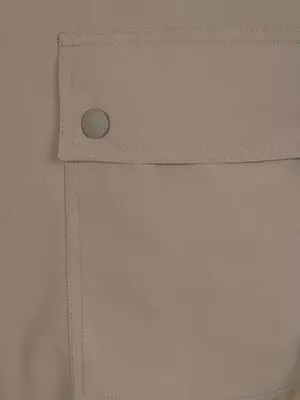 Peserico Beige Hooded Zip-up Jacket