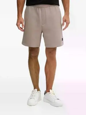 Armani Exchange Logo Embroidered Elasticated Shorts - Neutrals