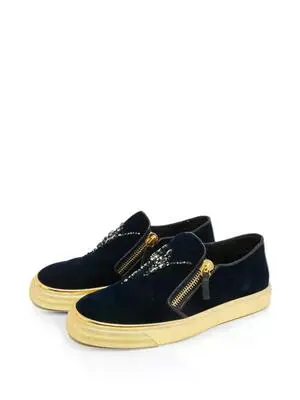 GIUSEPPE ZANOTTI May London Velvet Sneakers