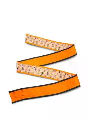 Fendi Zucchino Print Silk Bandeau Scarf