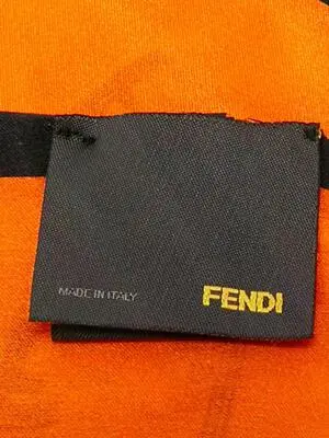 Fendi Zucchino Print Silk Bandeau Scarf