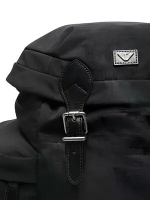 Emporio Armani Logo Plaque Backpack