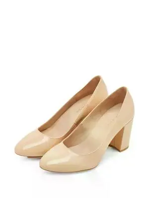 STUART WEITZMAN Ariana Leather Heeled Pumps