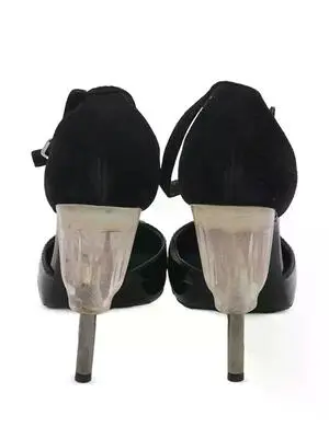 Loewe T-strap Pumps With Sculptural Heel