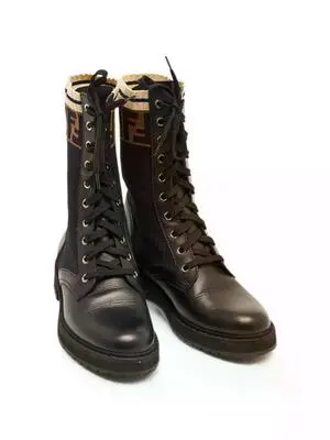 Fendi Rockoko Combat Boots