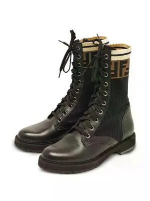 Fendi Rockoko Combat Boots