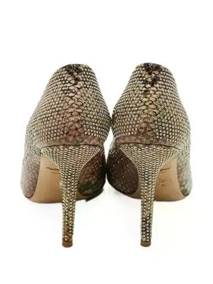 FERRAGAMO Lienna Studded Pumps - Neutrals